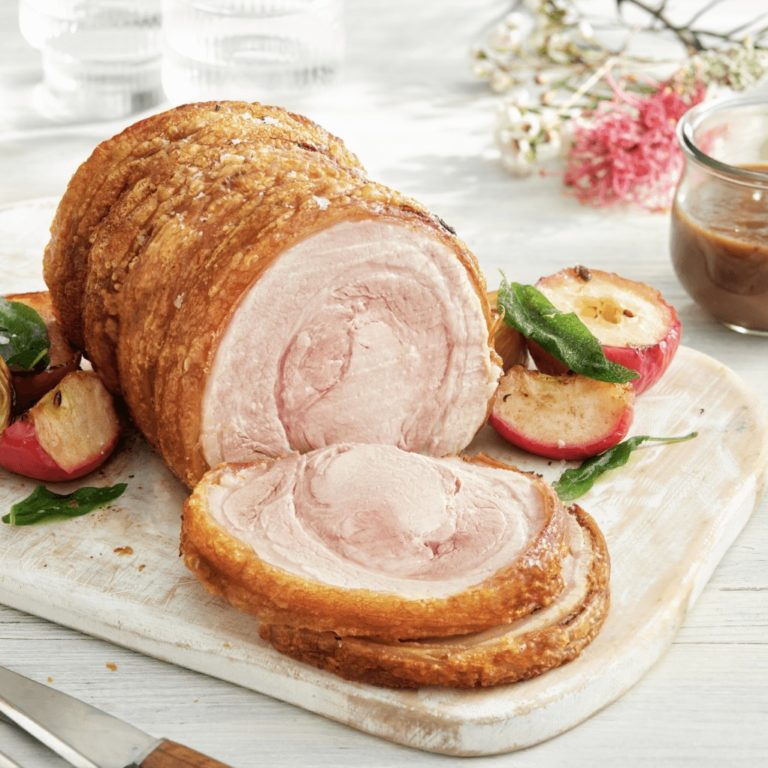 Roast Pork Loin with Apples and Onion Gravy - Supamart IGA