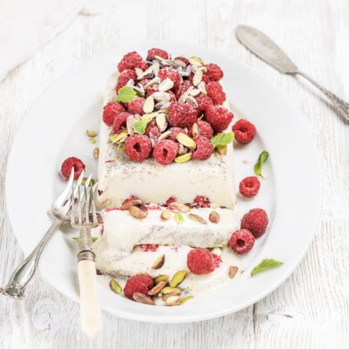 Raspberry and pistachio semifreddo - Supamart IGA